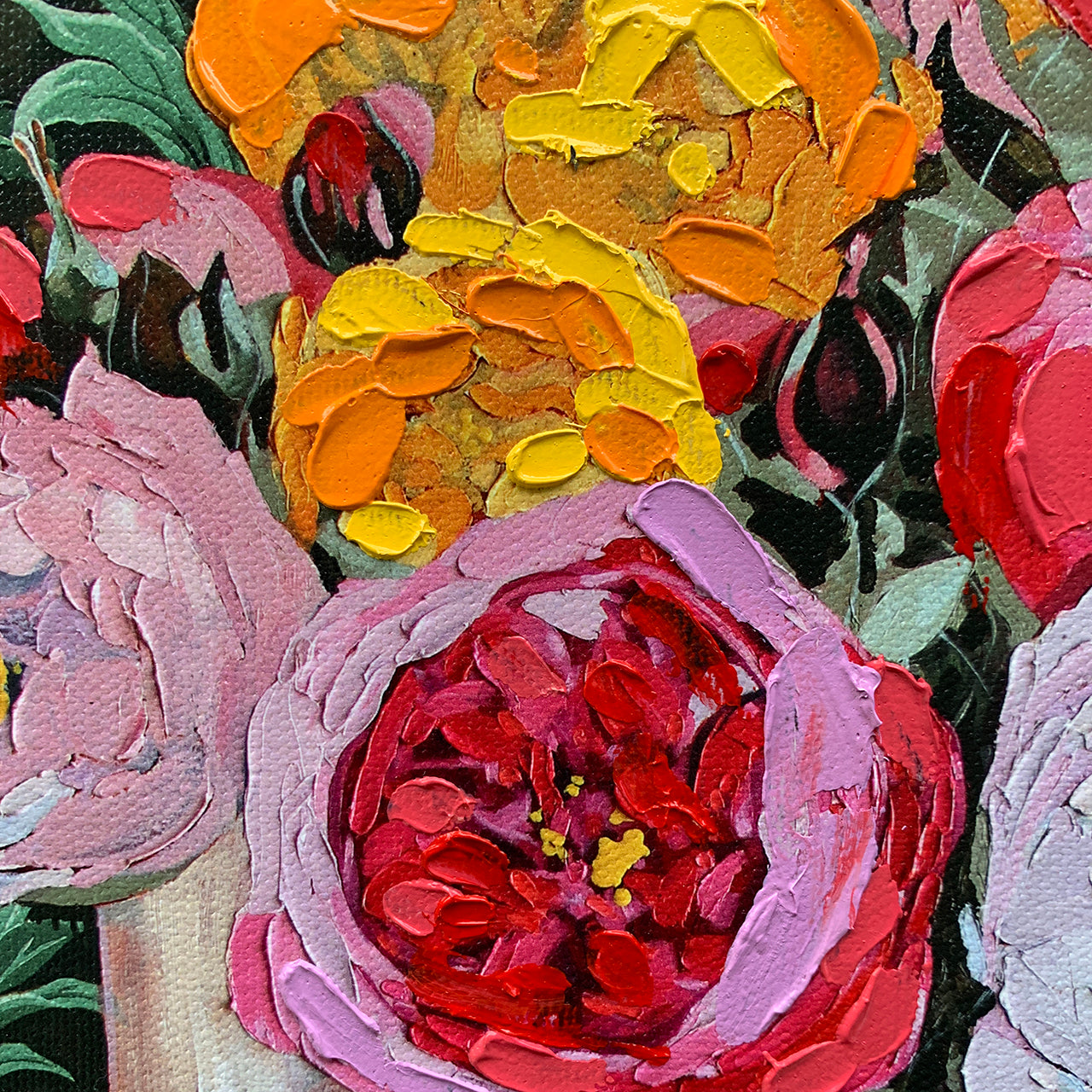 Jessica Watts Artist | Big Glorious Burst | Embellished Framed Print