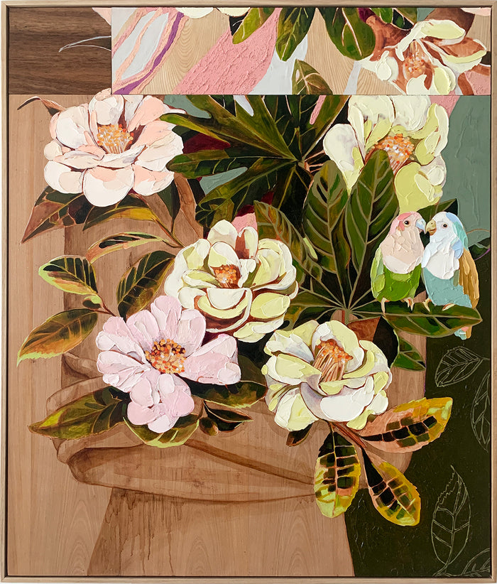 Think Pretty Thoughts - Framed Original - 95cm x 80cm