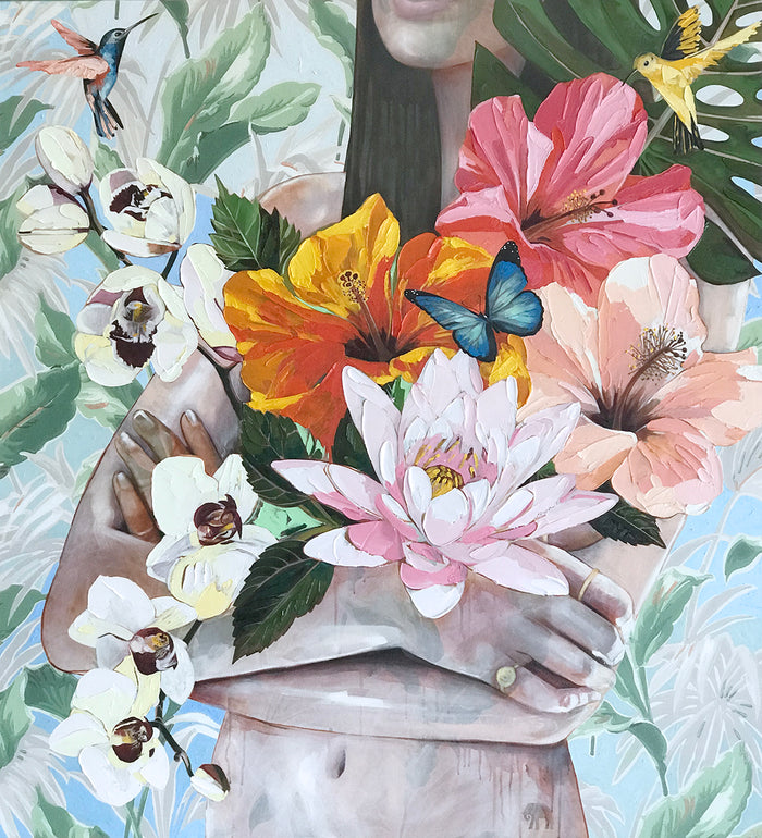 Lexi - Framed Original - Commission for Trish - 110cm x 100cm